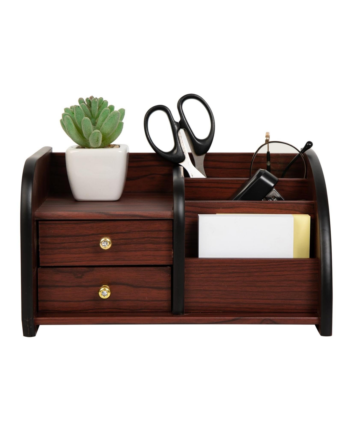 Click here for Danrong Wood Desktop Organizer 2 Drawers Stepped C... prices