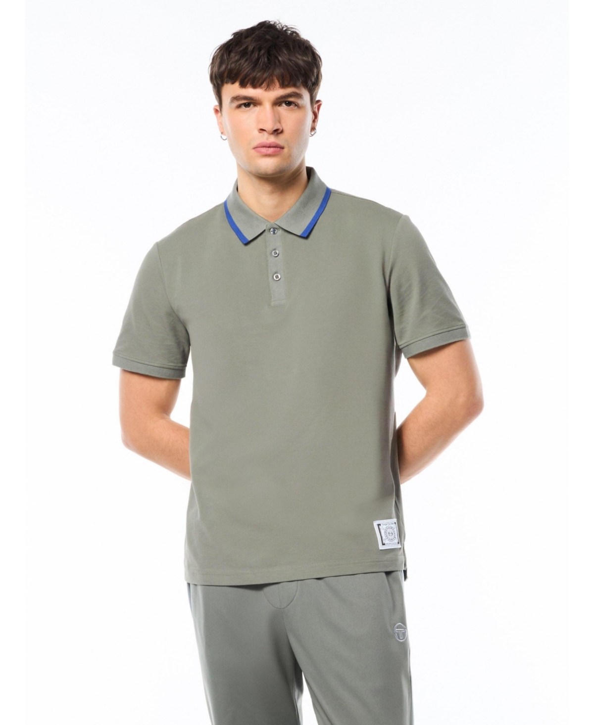 Click here for Sergio Tacchini Mens Fresca Polo - Agave green prices