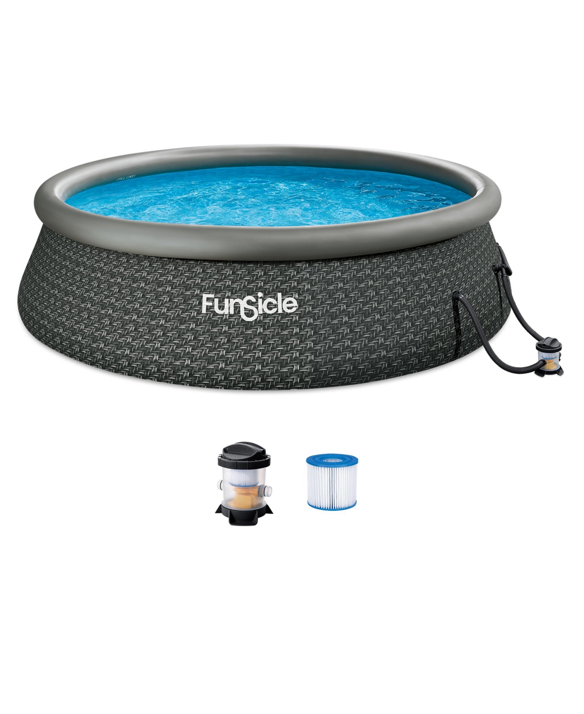 Click here for Funsicle 12 x 36 QuickSet Inflatable Ring Top Outd... prices