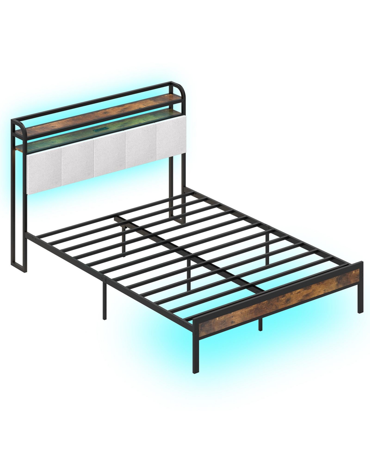 Click here for Slickblue Modern Bed Frame with Led Lighting and C... prices