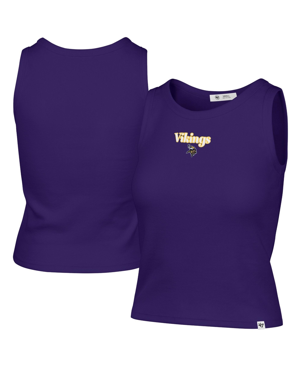 Click here for 47 Brand Womens Minnesota Vikings Cropped-Ribbed C... prices