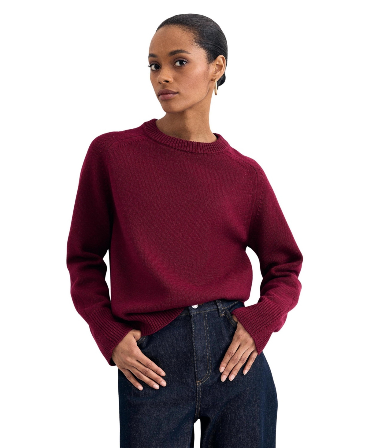 Click here for Phase Eight Womens Beta Detail Jumper - Red prices