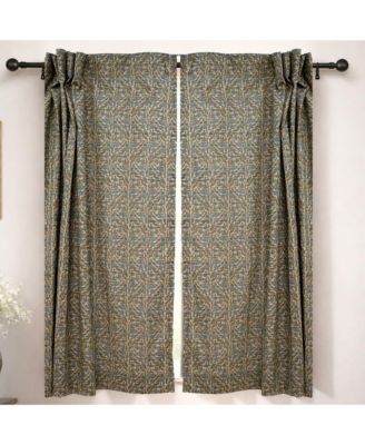 Click here for Fabdivine Floral Block Print Linen Curtain Handmad... prices