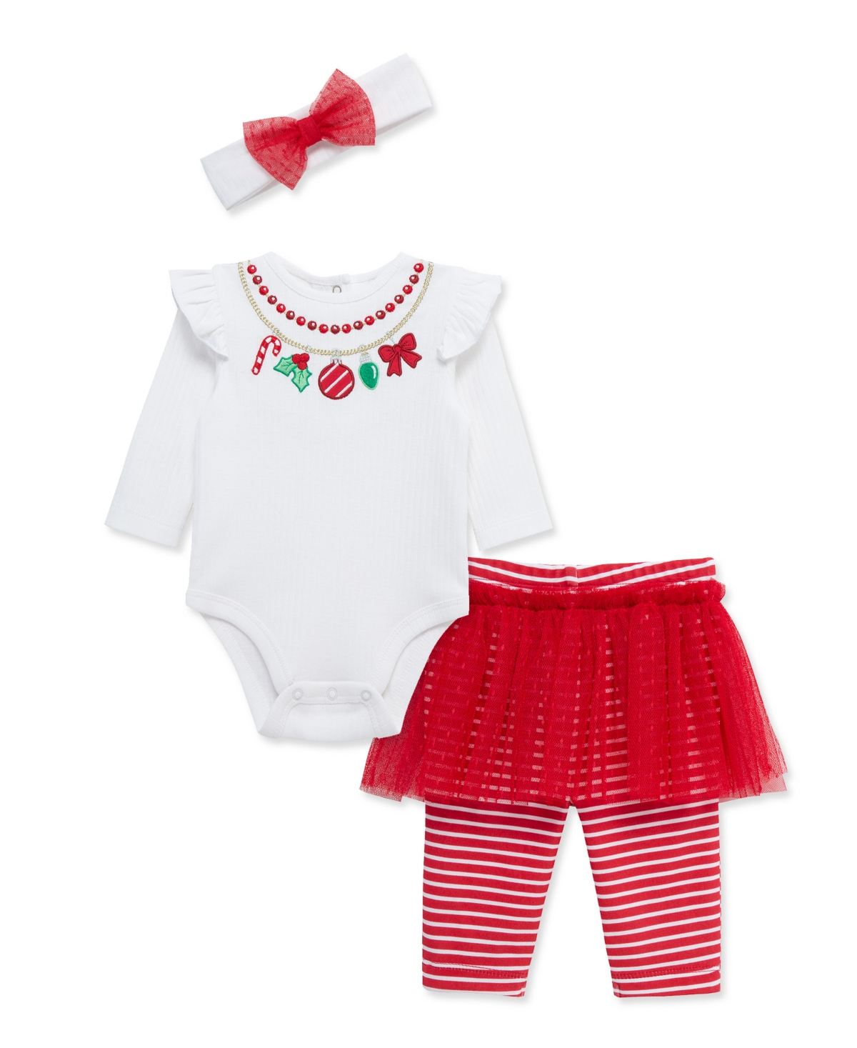 Click here for Little Me Baby Girls Necklace Embroidered Bodysuit... prices