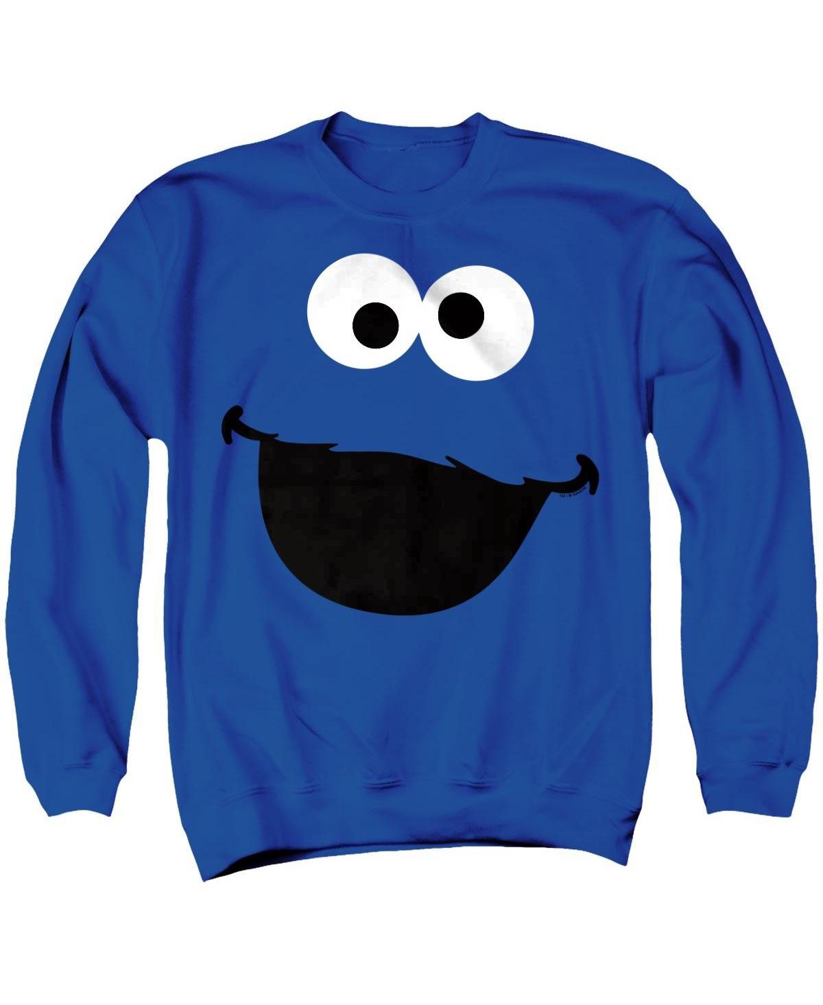 Click here for Sesame Street Mens Cookie Monster Face Crewneck Sw... prices