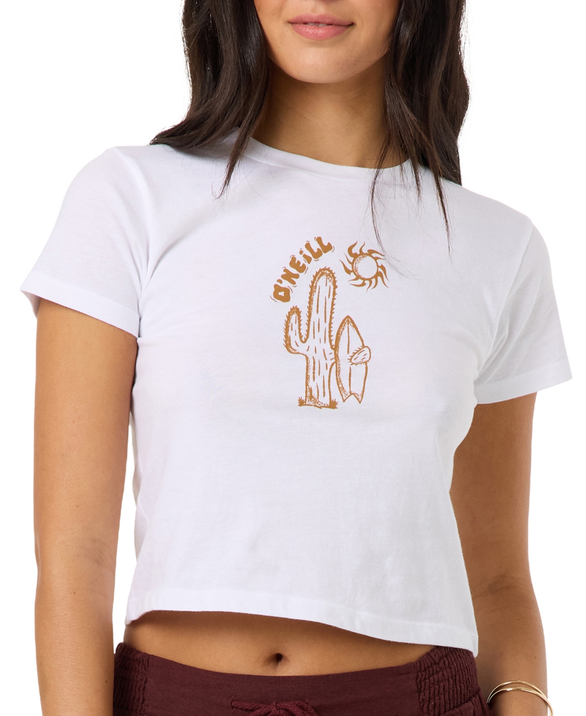 Click here for ONeill Womens Desert Sun Graphic Cropped Fitted To... prices