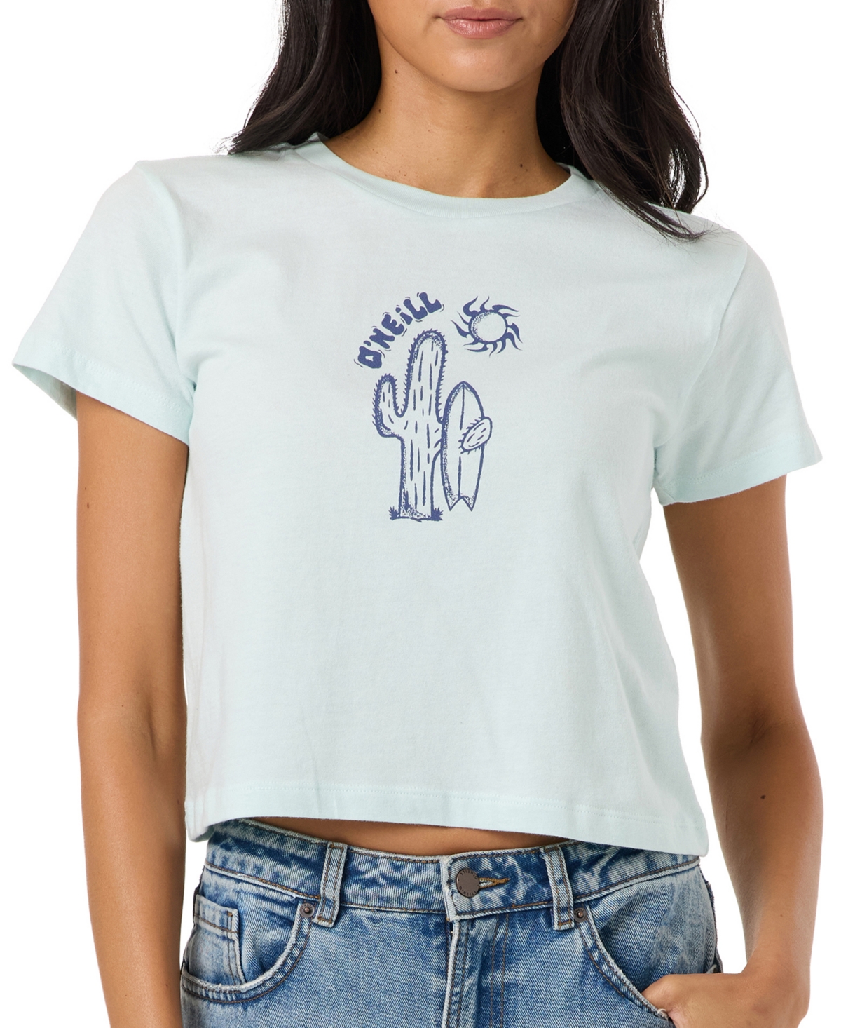 Click here for ONeill Womens Desert Sun Graphic Cropped Fitted To... prices
