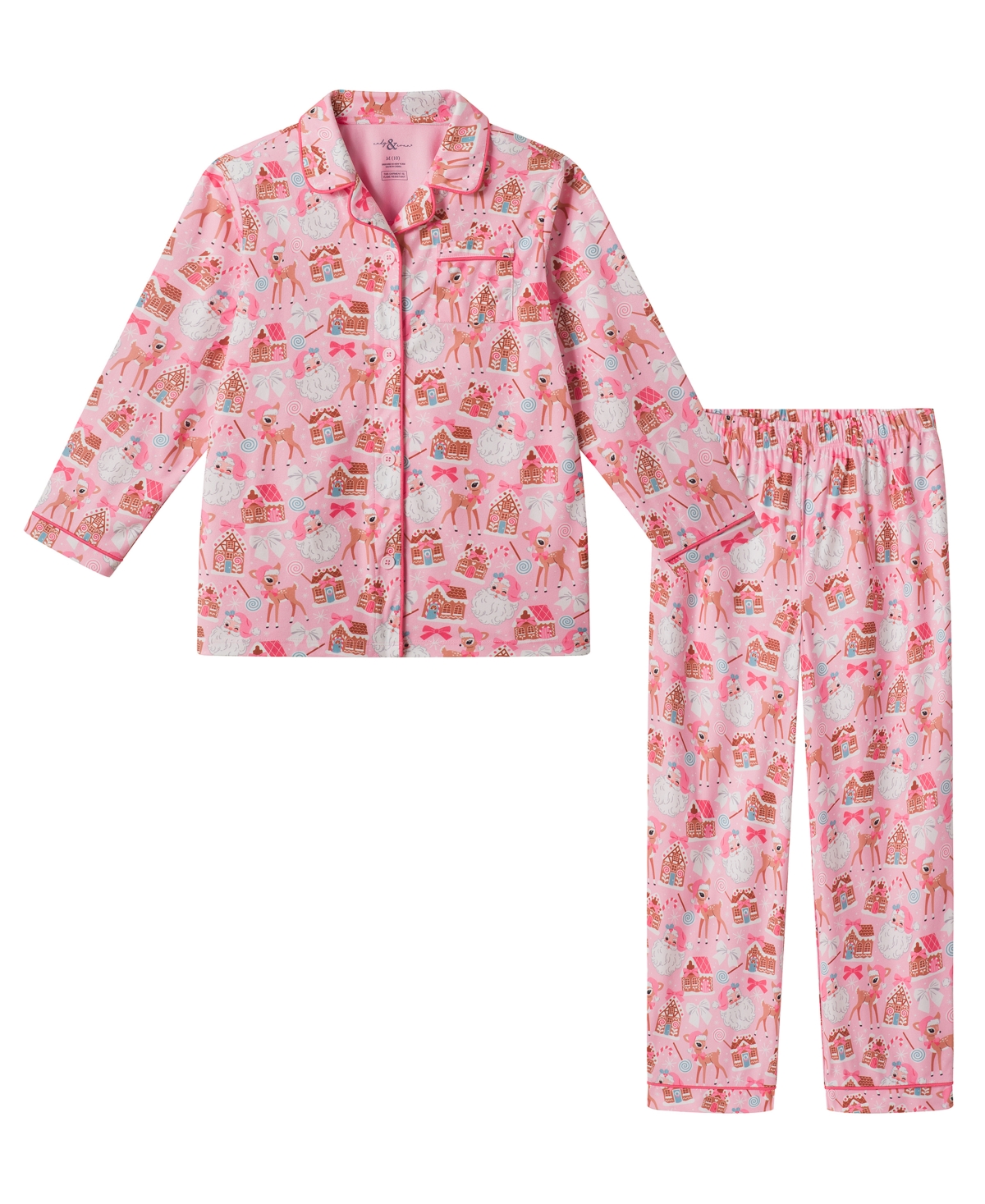 Click here for Andy & Evan Girls 5-16 Holiday Icons Print Pajama... prices
