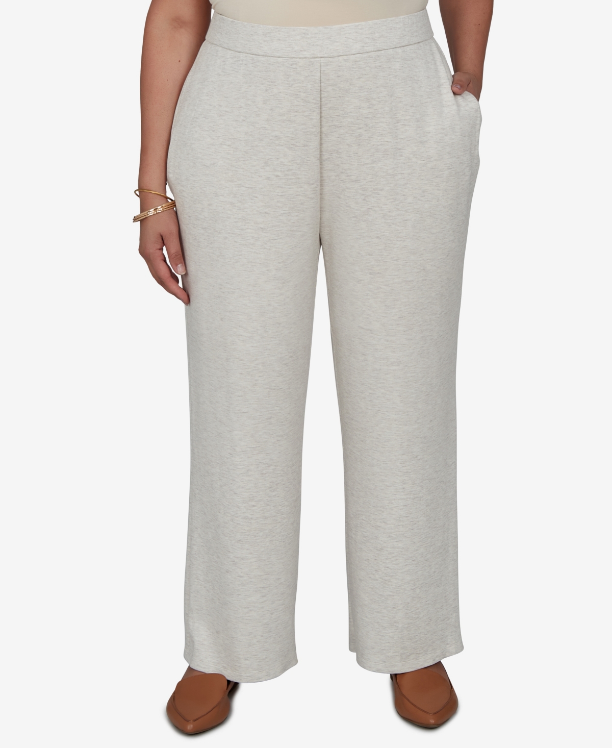 Click here for Alfred Dunner Plus Size Wide-Leg Pull-On Rayon-Nyl... prices