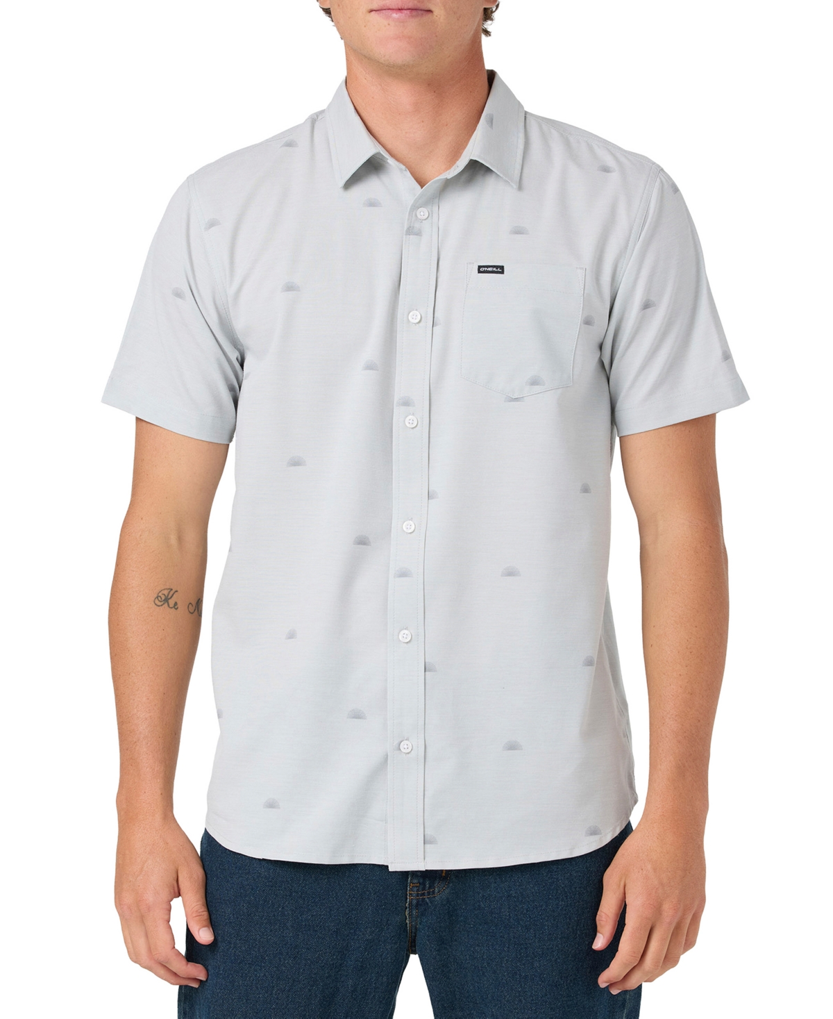Click here for ONeill Mens Button-Up Collared Print Shirt - HIGH-... prices