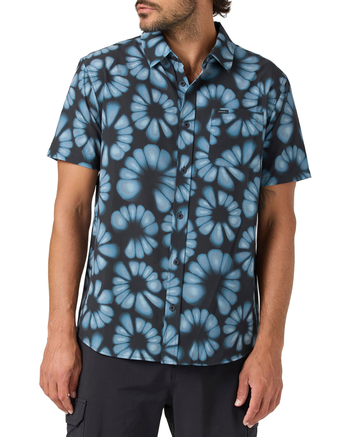 Click here for ONeill Mens Button-up Print Shirt - BLACK prices