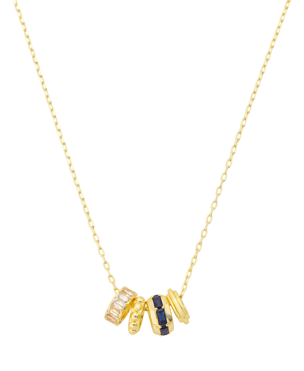 Click here for Unwritten Cubic Zirconia Gold-Plated Rondelle Char... prices