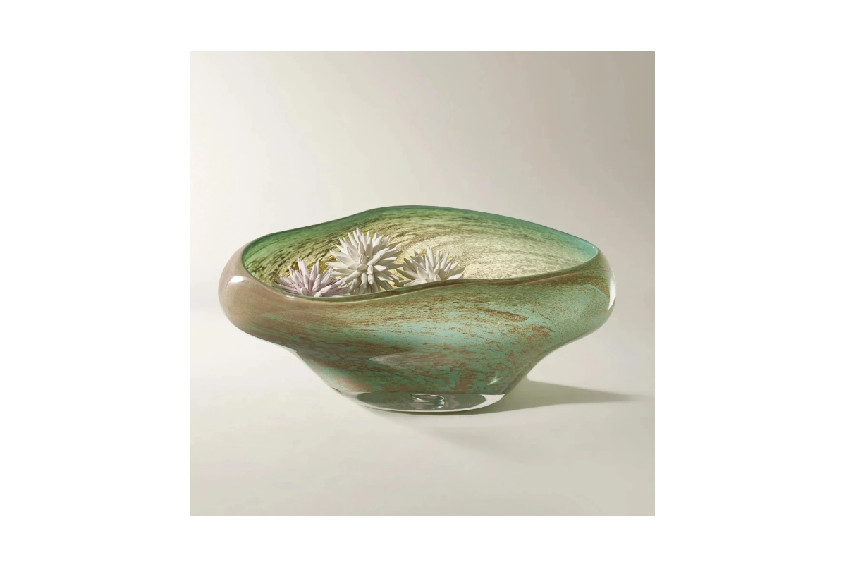 Click here for Z Gallerie Mist Glass Bowl - Green prices