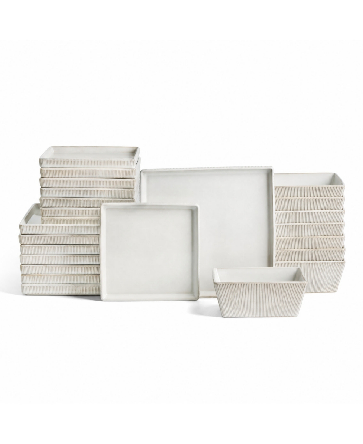 Click here for Stone Lain Grace Fluted 24-Piece Dinnerware Set  S... prices