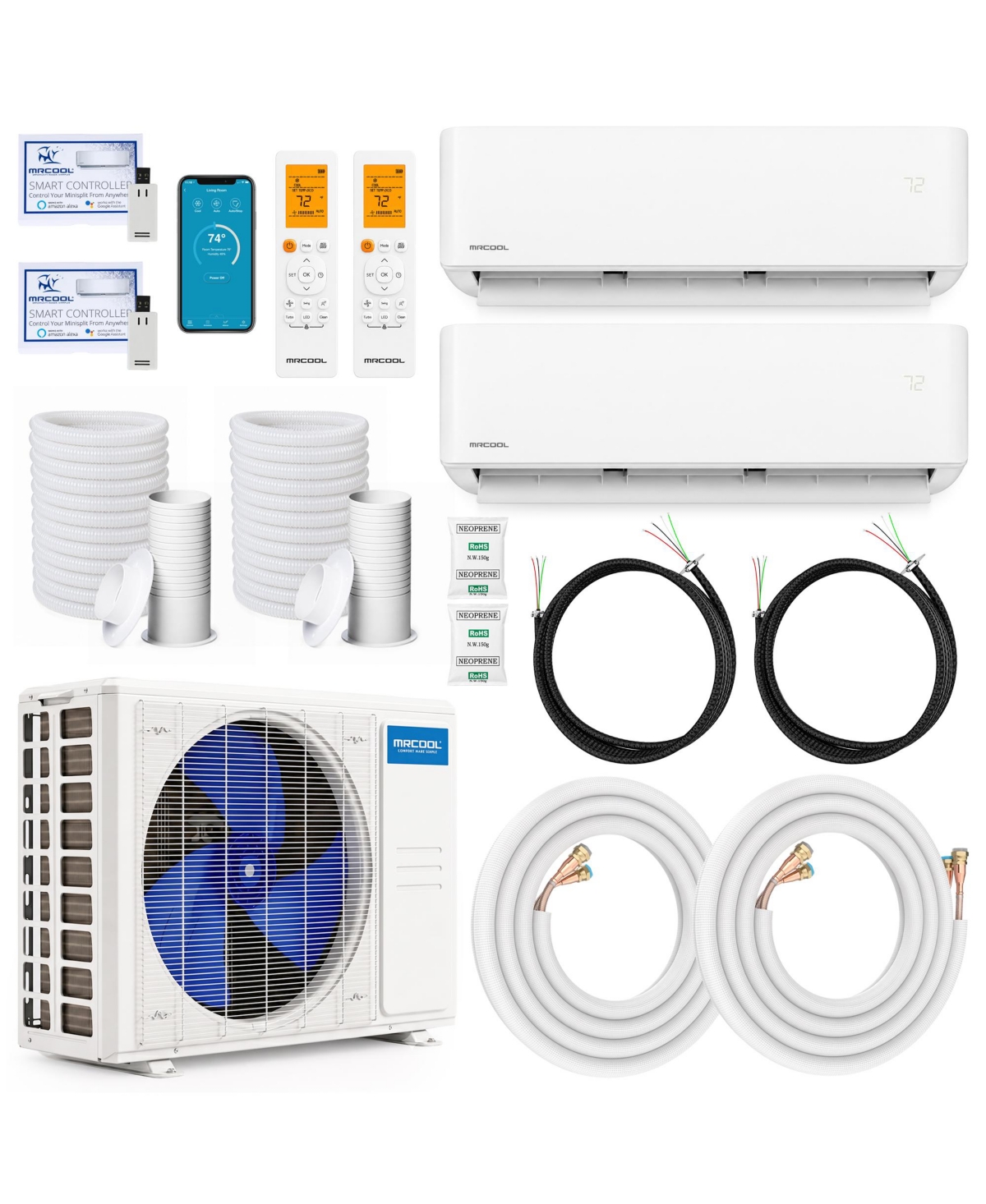Click here for Mrcool Diy 5th Gen 18K Btu Multi-Zone Ductless Min... prices