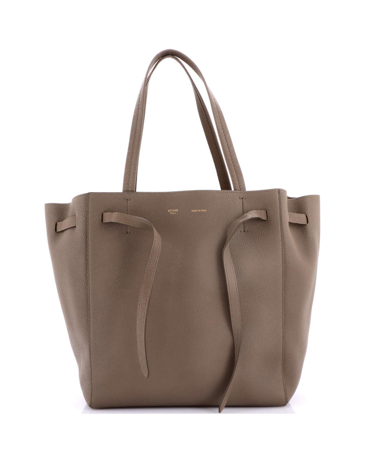 Click here for Pre-Owned Celine Small Phantom Tie Cabas Tote Leat... prices