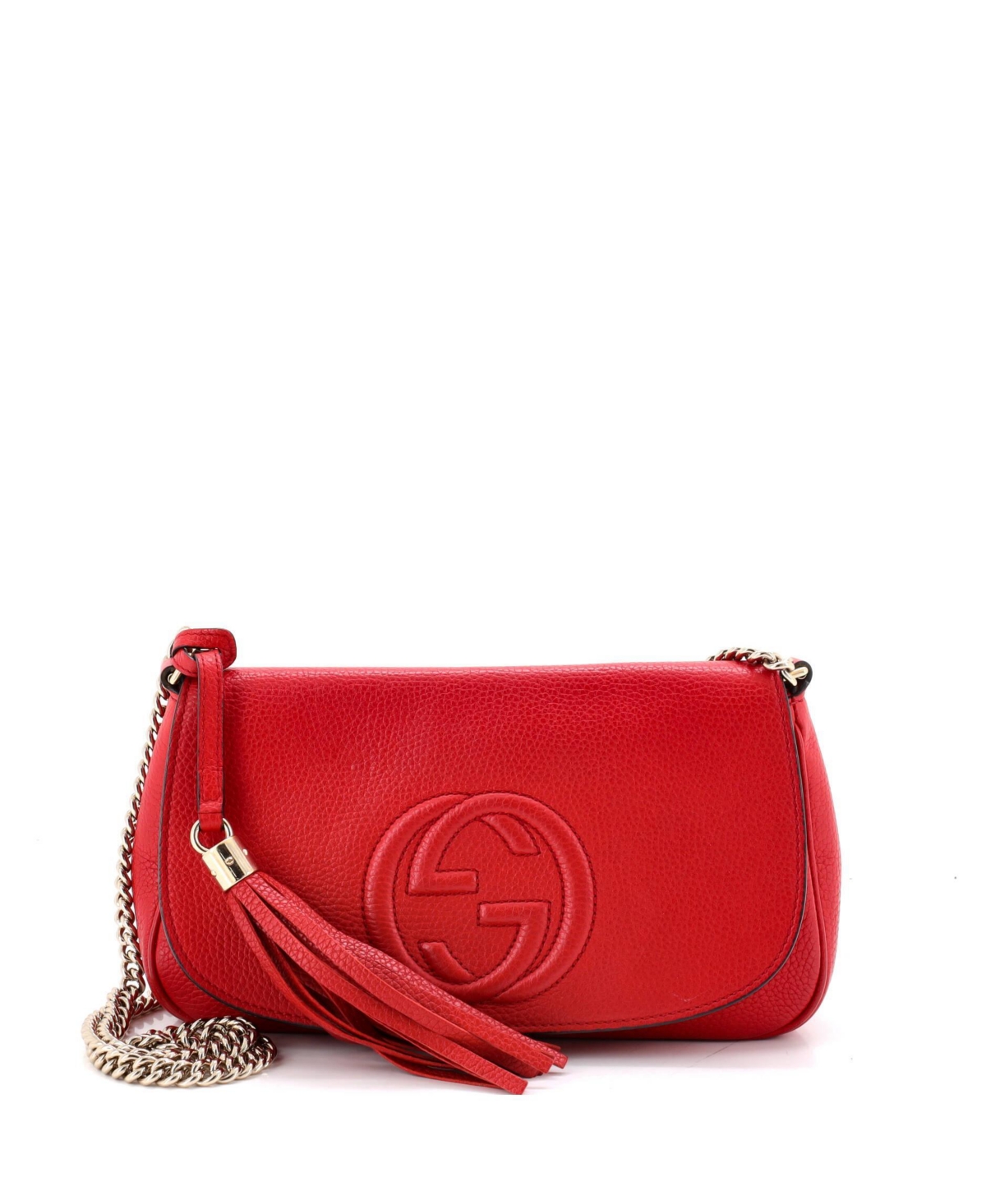 Click here for Pre-Owned Gucci Medium Soho Chain Crossbody Bag Le... prices