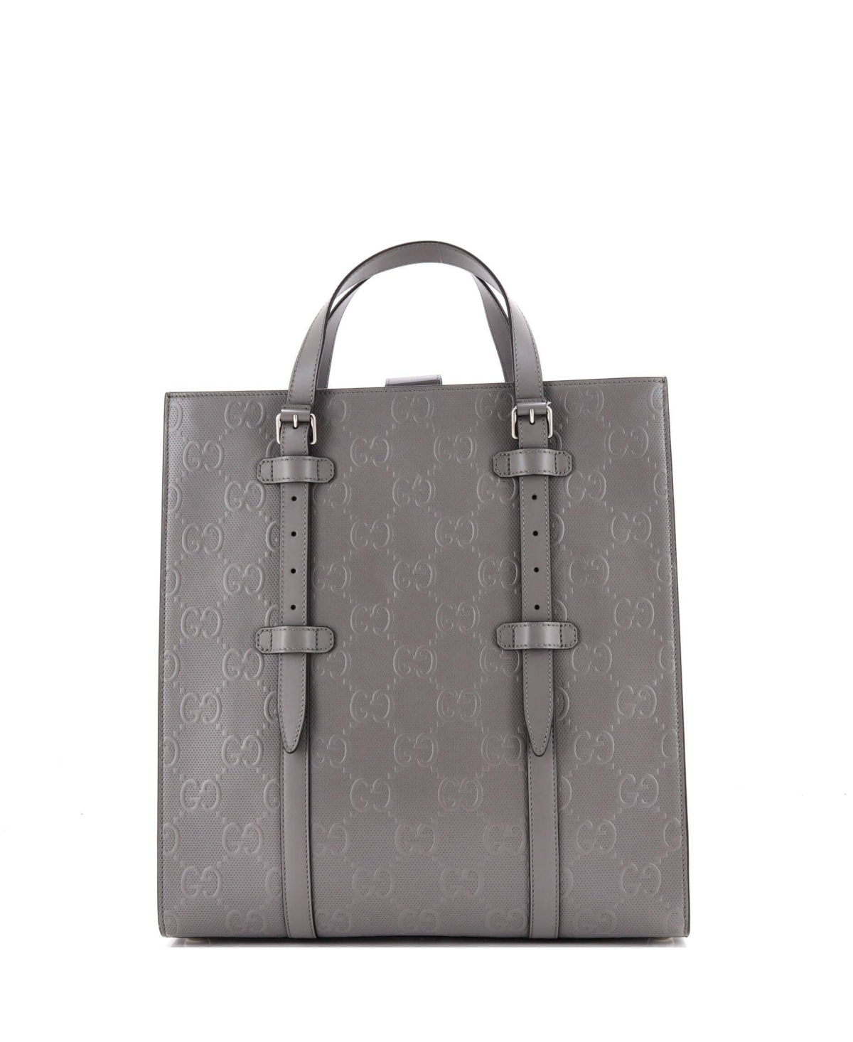 Click here for Pre-Owned Gucci Medium Tote Bag Gg Embossed Perfor... prices