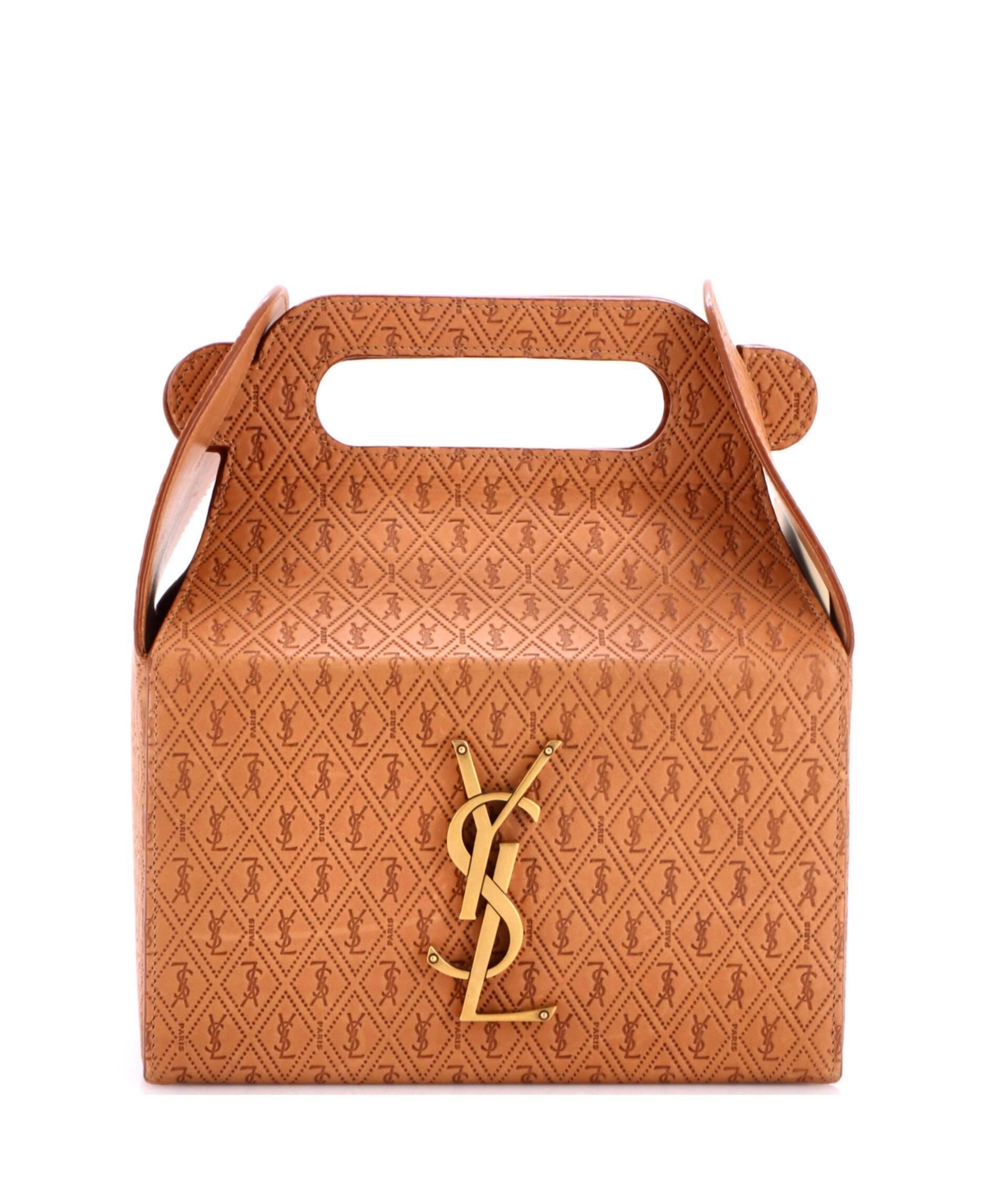 Click here for Pre-Owned Saint Laurent Take-Away Box Bag Monogram... prices