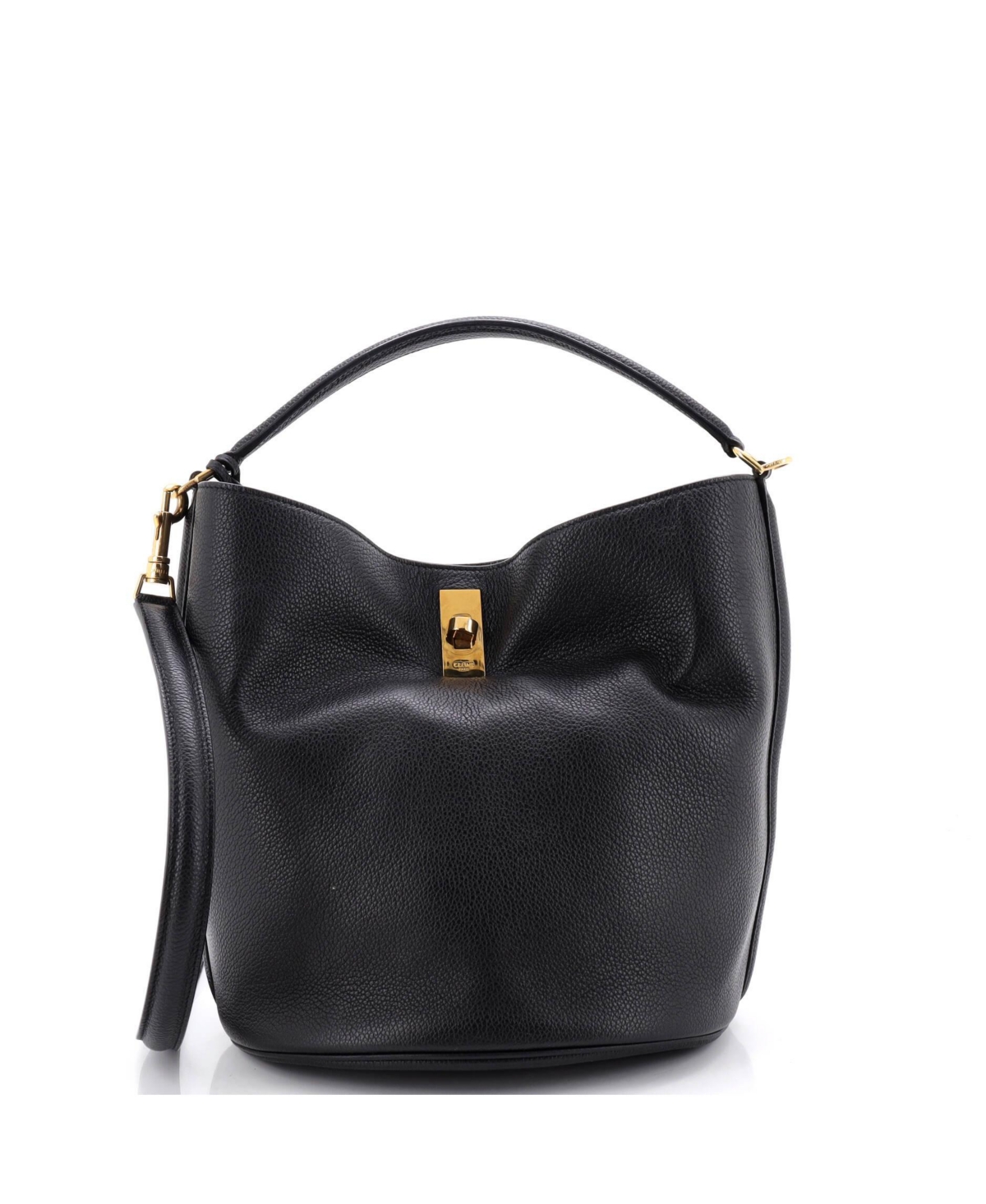 Click here for Pre-Owned Celine Bucket 16 Bag Leather - Black prices
