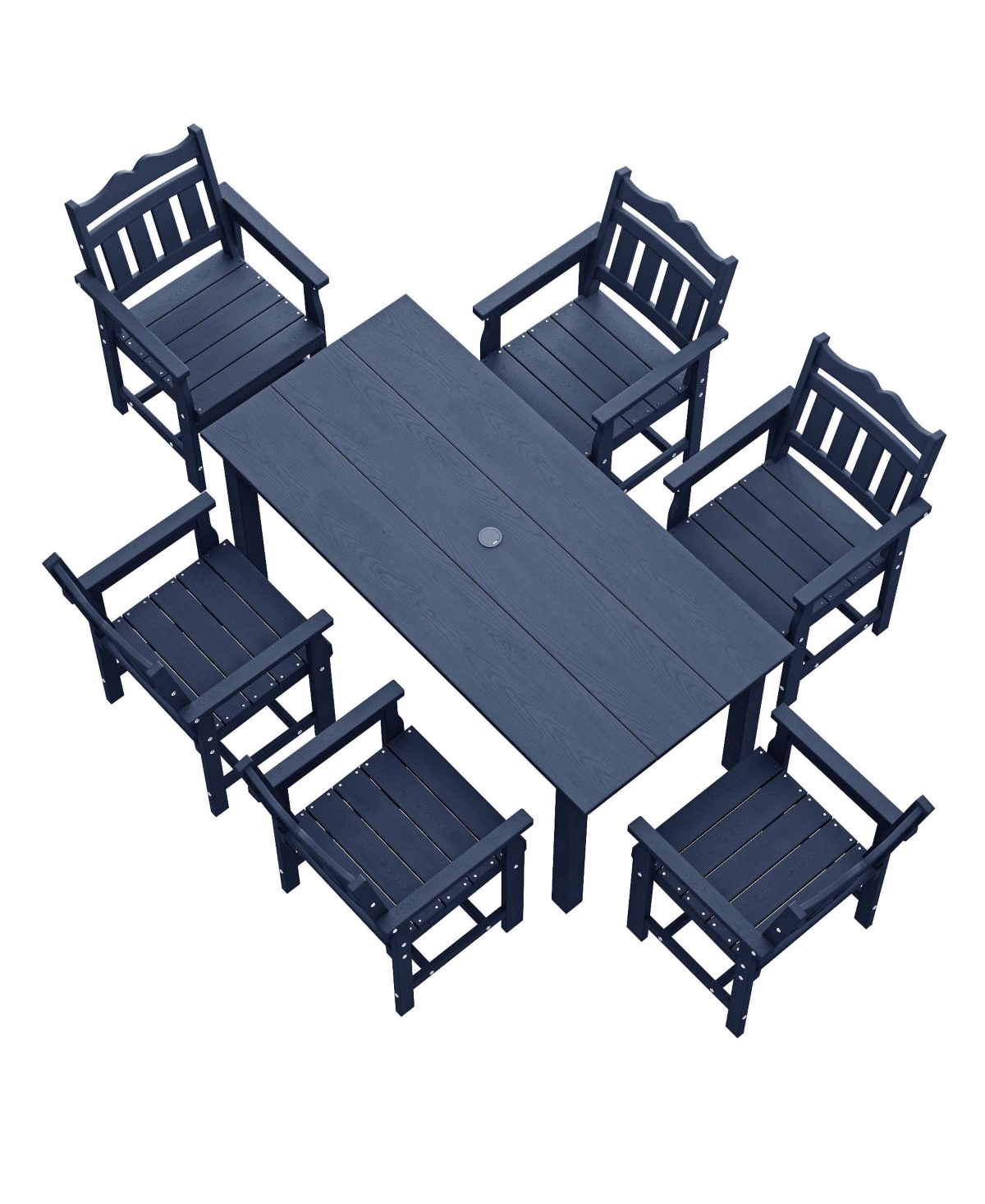 Click here for Sonkuki 7 Piece Outdoor Dining Set Rectangular Pat... prices
