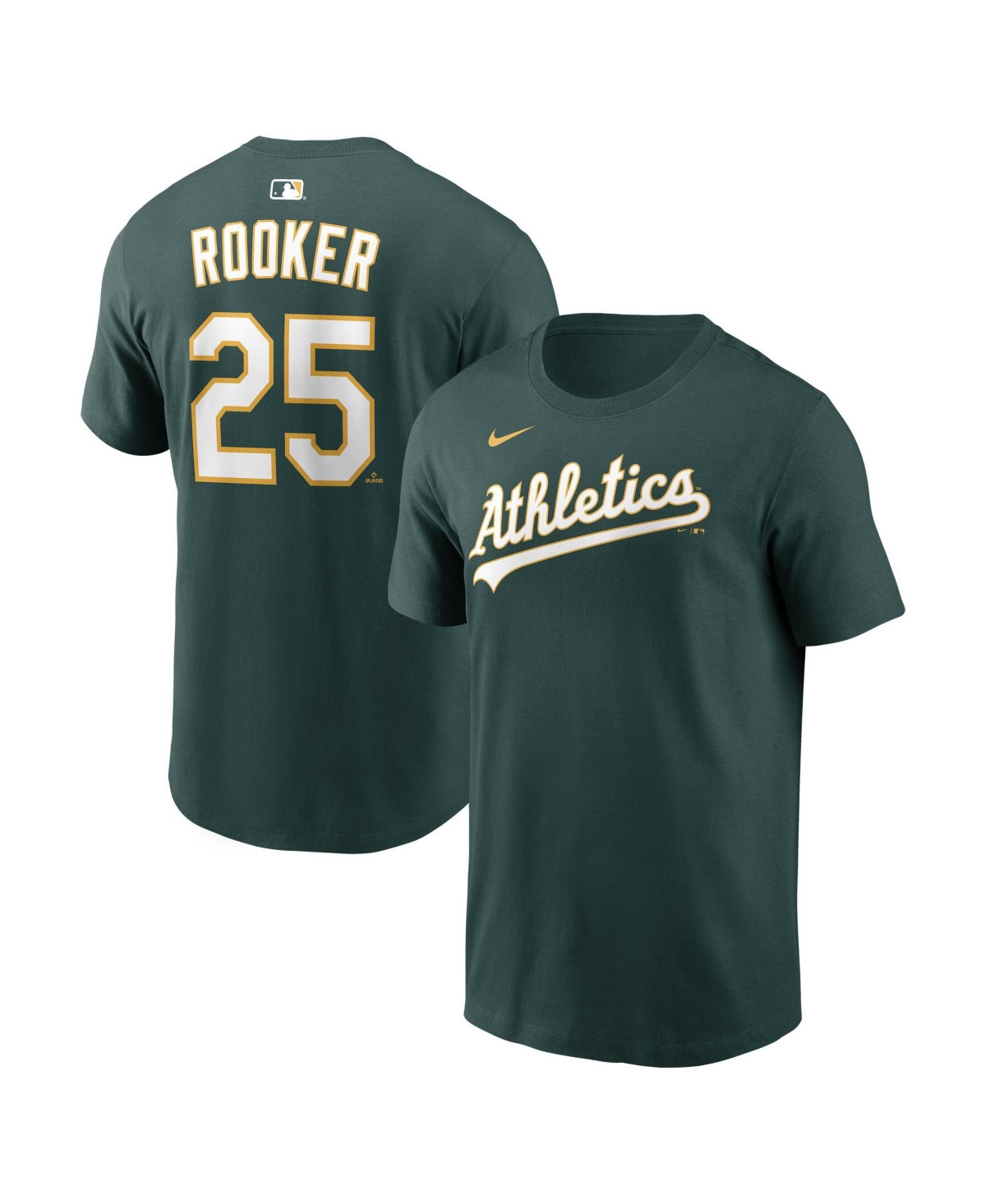 Click here for Nike Mens Brent Rooker Green Athletics Name Number... prices