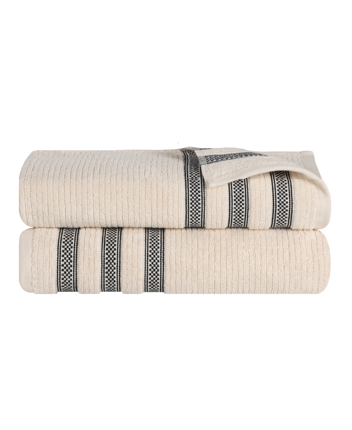 Click here for Superior Brea Zero Twist Cotton Ribbed Geometric B... prices