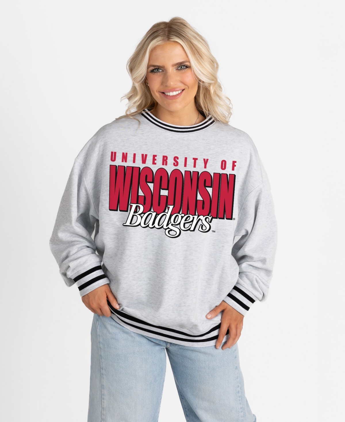 Click here for Gameday Couture Womens Gray Wisconsin Badgers Over... prices