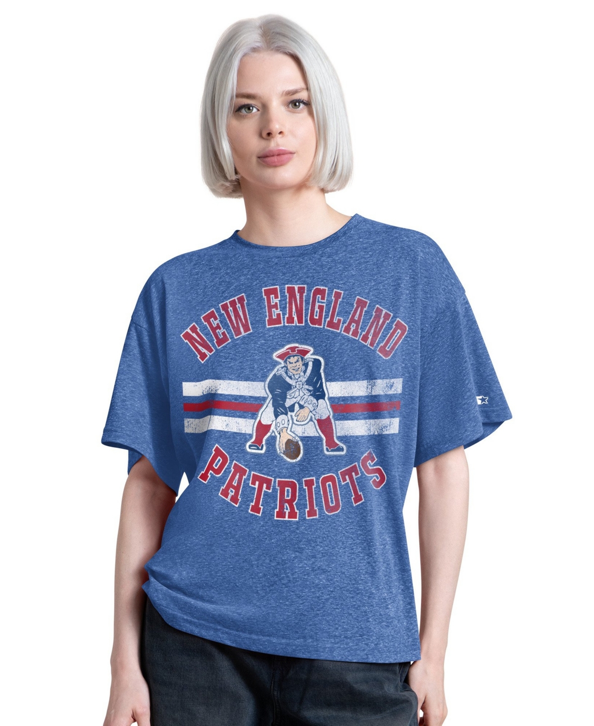 Click here for Starter Womens Royal New England Patriots Jump Sho... prices