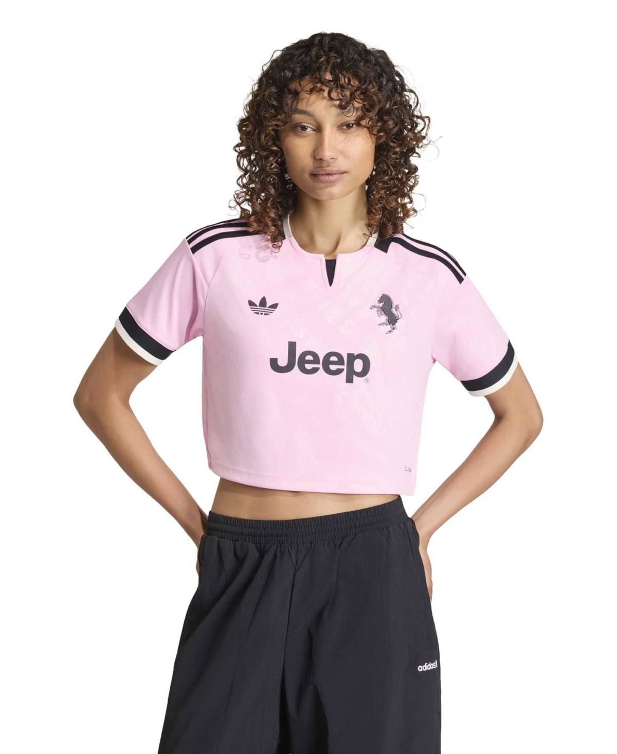 Click here for Adidas Womens Pink Juventus 2026/27 Away Cropped R... prices