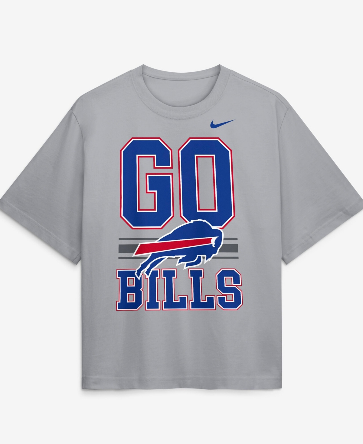 Click here for Nike Womens Gray Buffalo Bills Alternate Boxy T-Sh... prices