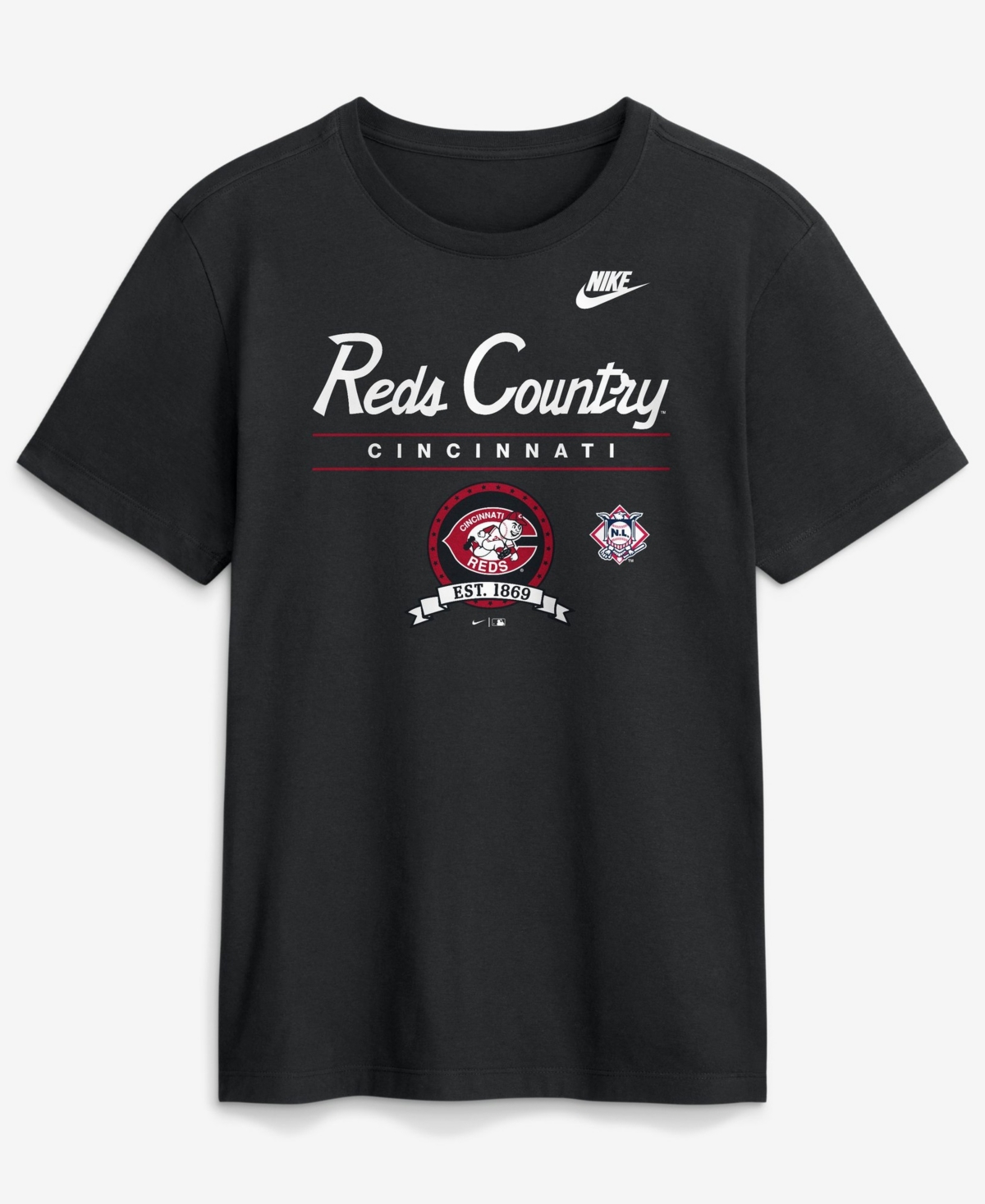 Click here for Nike Mens Black Cincinnati Reds Cooperstown Graphi... prices