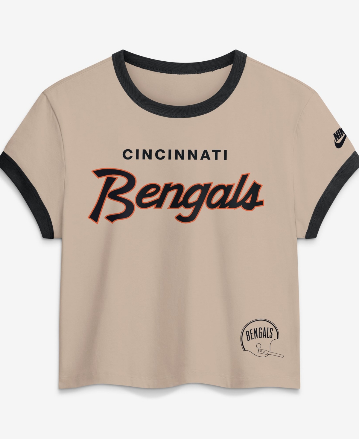 Click here for Nike Womens Cream Cincinnati Bengals Rewind Ringer... prices