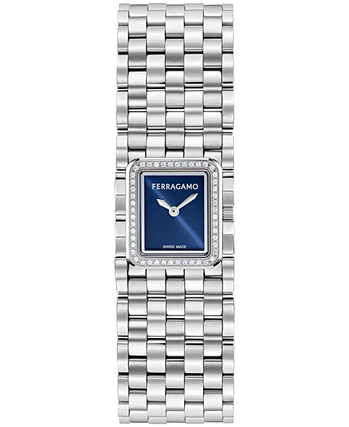 Click here for Ferragamo Womens Silver Stainless Steel Bracelet W... prices