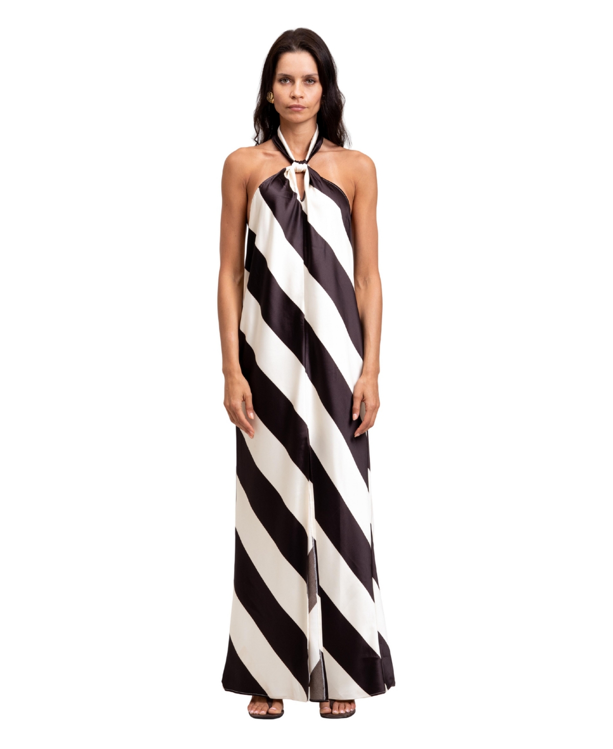 Click here for Torn By Ronny Kobo Womens Vega Dress - Brown / ivo... prices