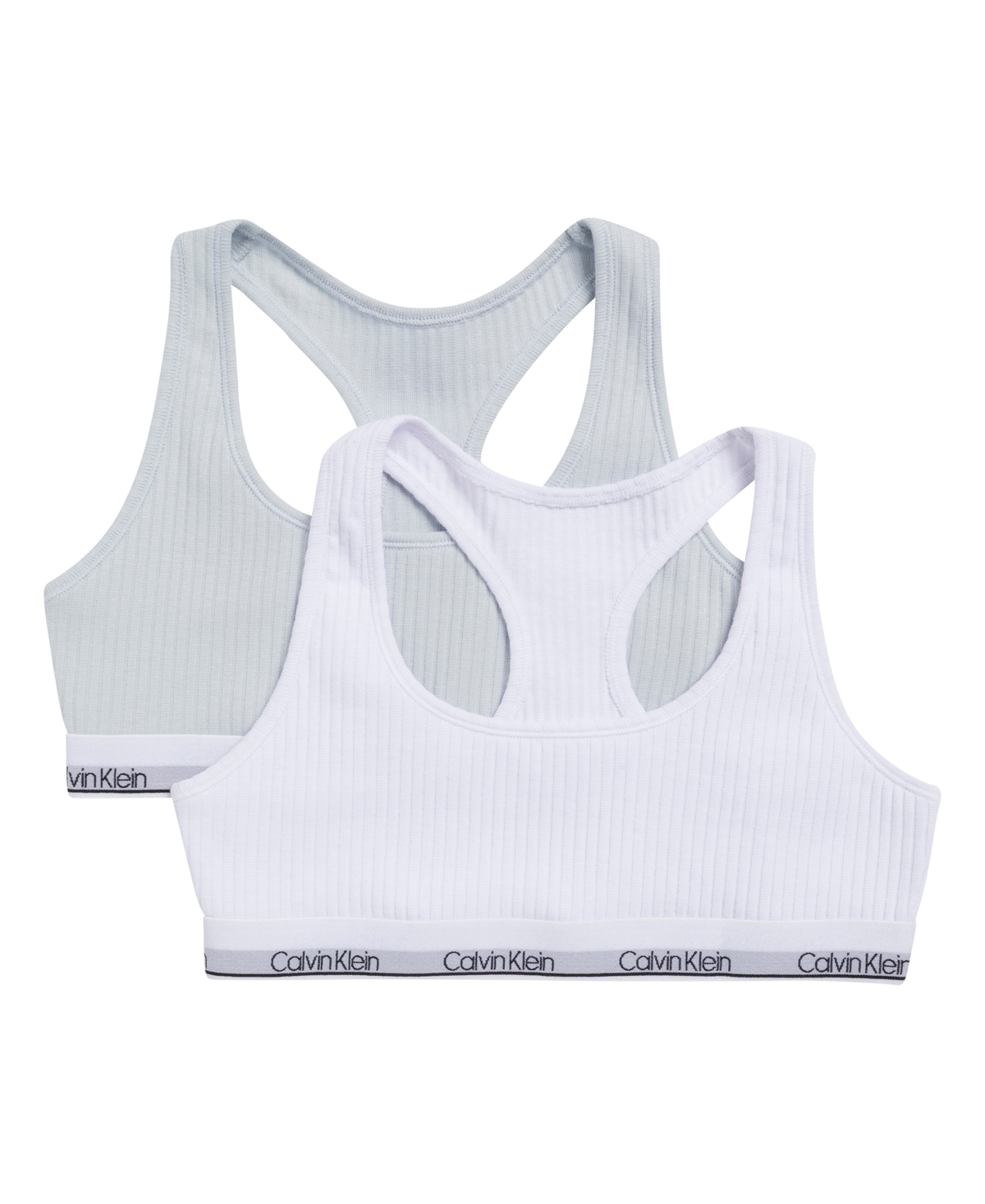 Click here for Calvin Klein Girls 6-16 Racerback Bralette  2-Pack... prices