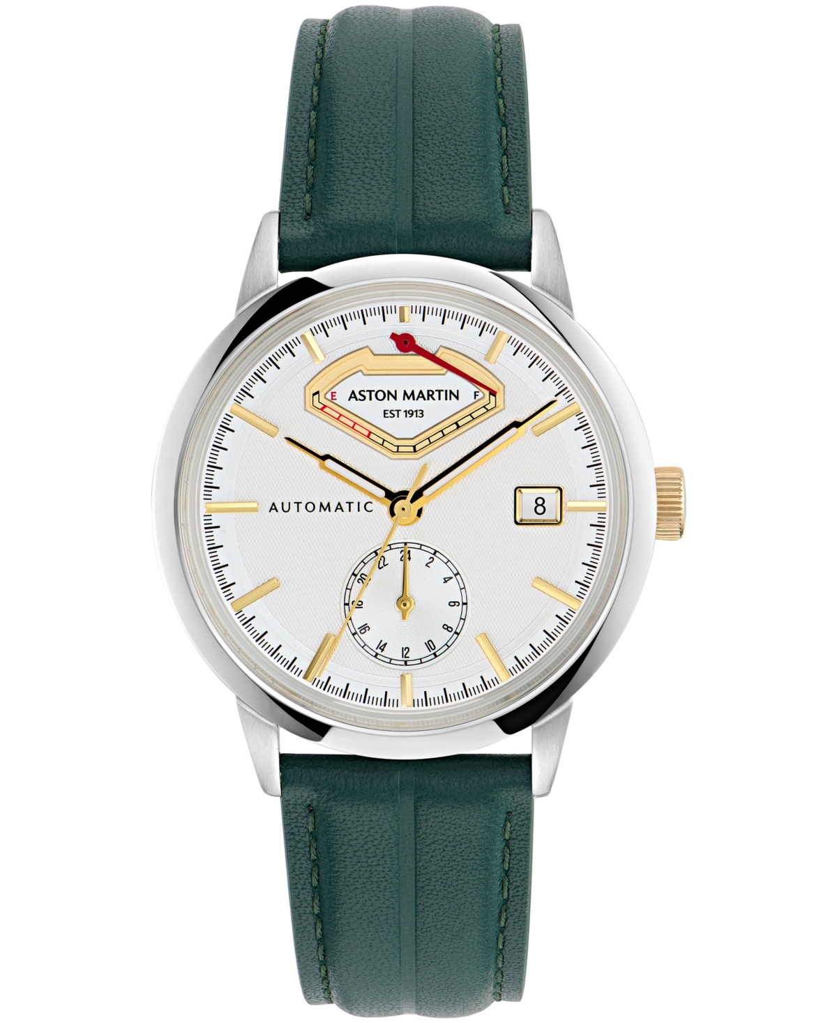 Click here for Aston Martin Mens Automatic Round Green Leather St... prices