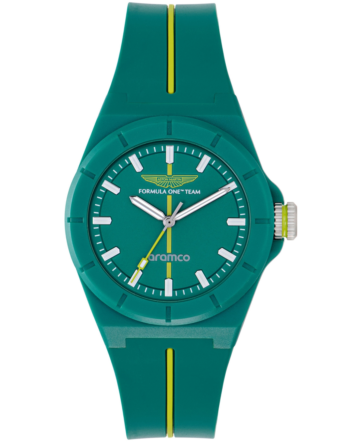 Click here for Aston Martin Mens Quartz Three-Hand Round Green Si... prices