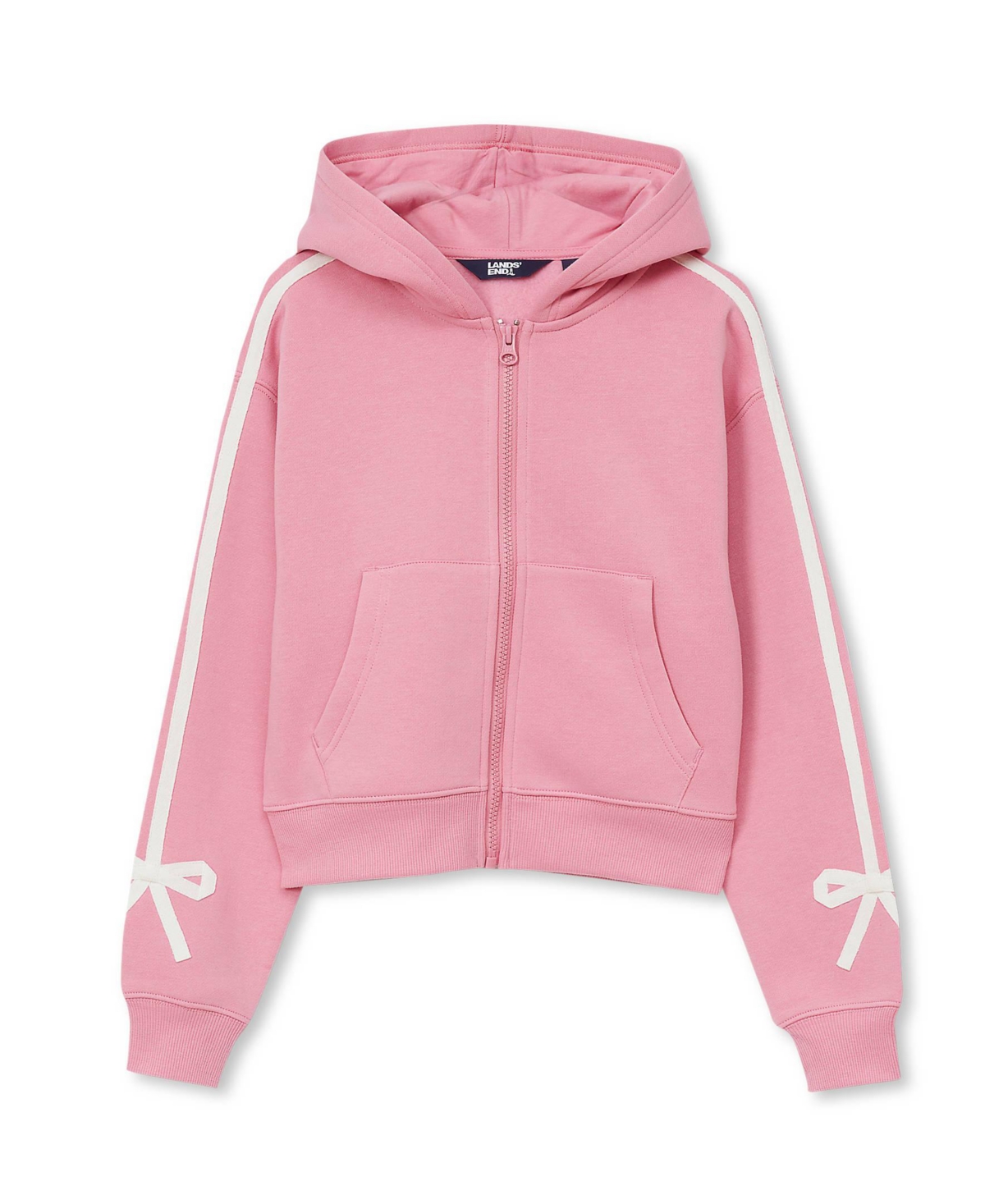 Click here for Lands End Girls Fleece Hooded Zip Up Bow Sweatshir... prices