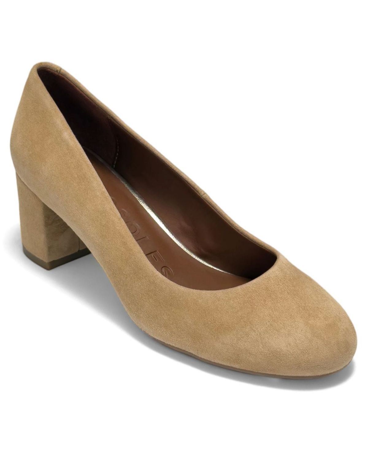 Click here for Aerosoles Womens Ebel Dress Pump - Camel Suede prices