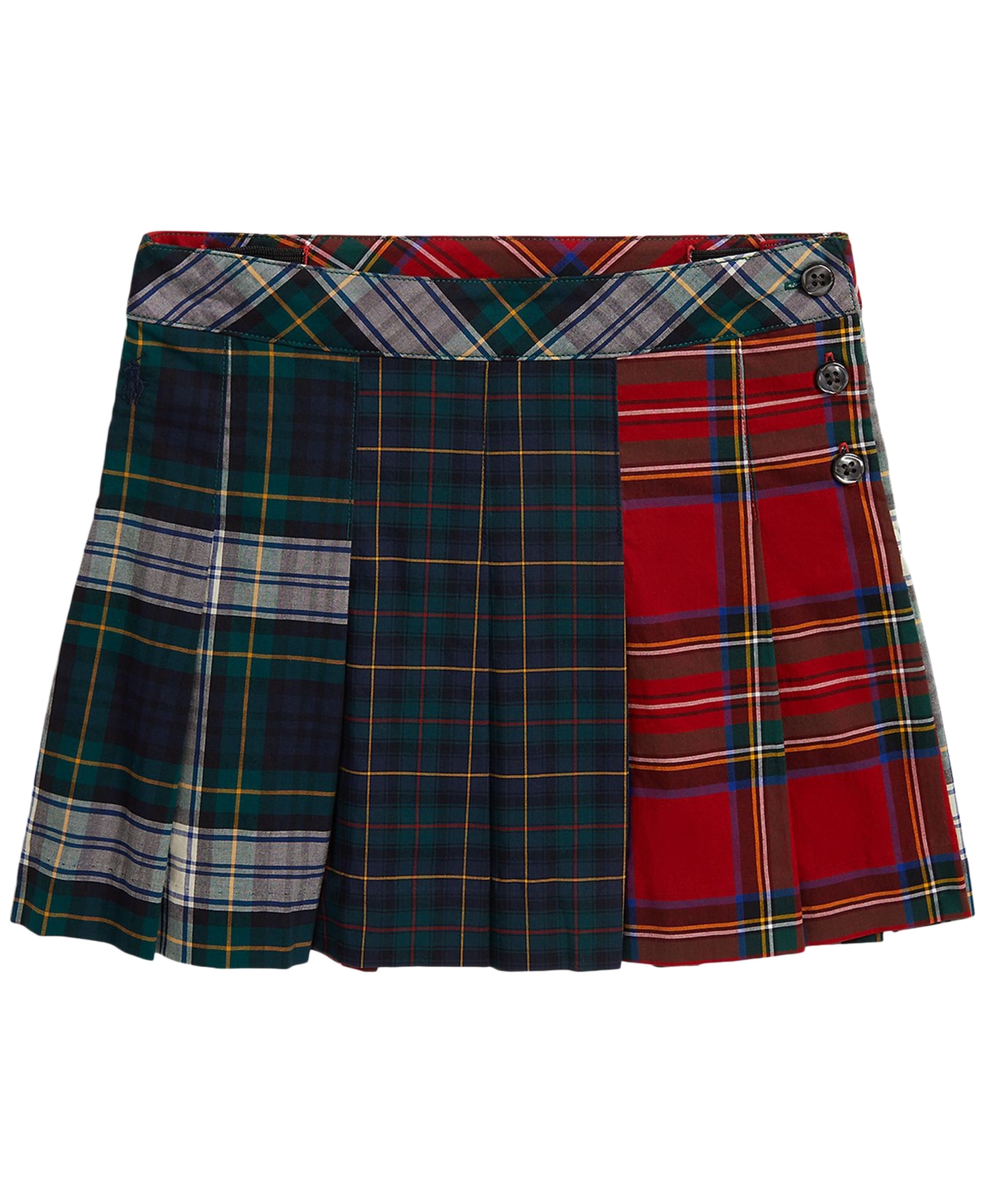 Click here for Polo Ralph Lauren Girls 2T-6X Plaid Poplin Skirt -... prices
