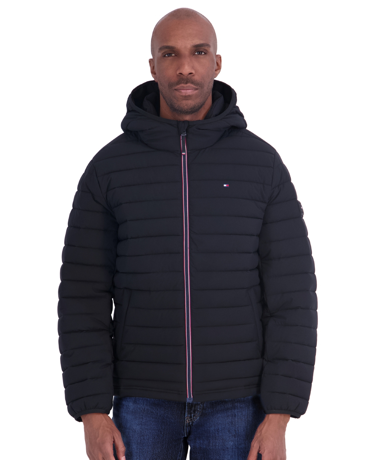 Click here for Tommy Hilfiger Mens Stretch Hooded Packable Jacket... prices