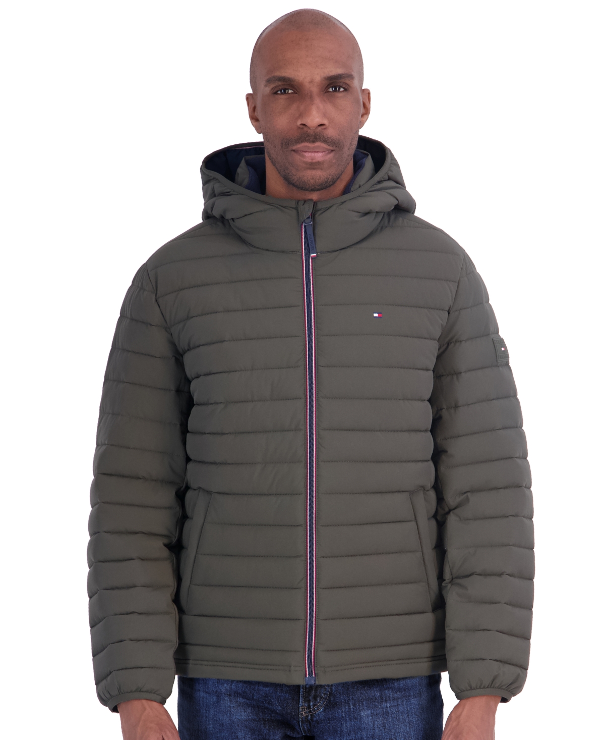 Click here for Tommy Hilfiger Mens Stretch Hooded Packable Jacket... prices