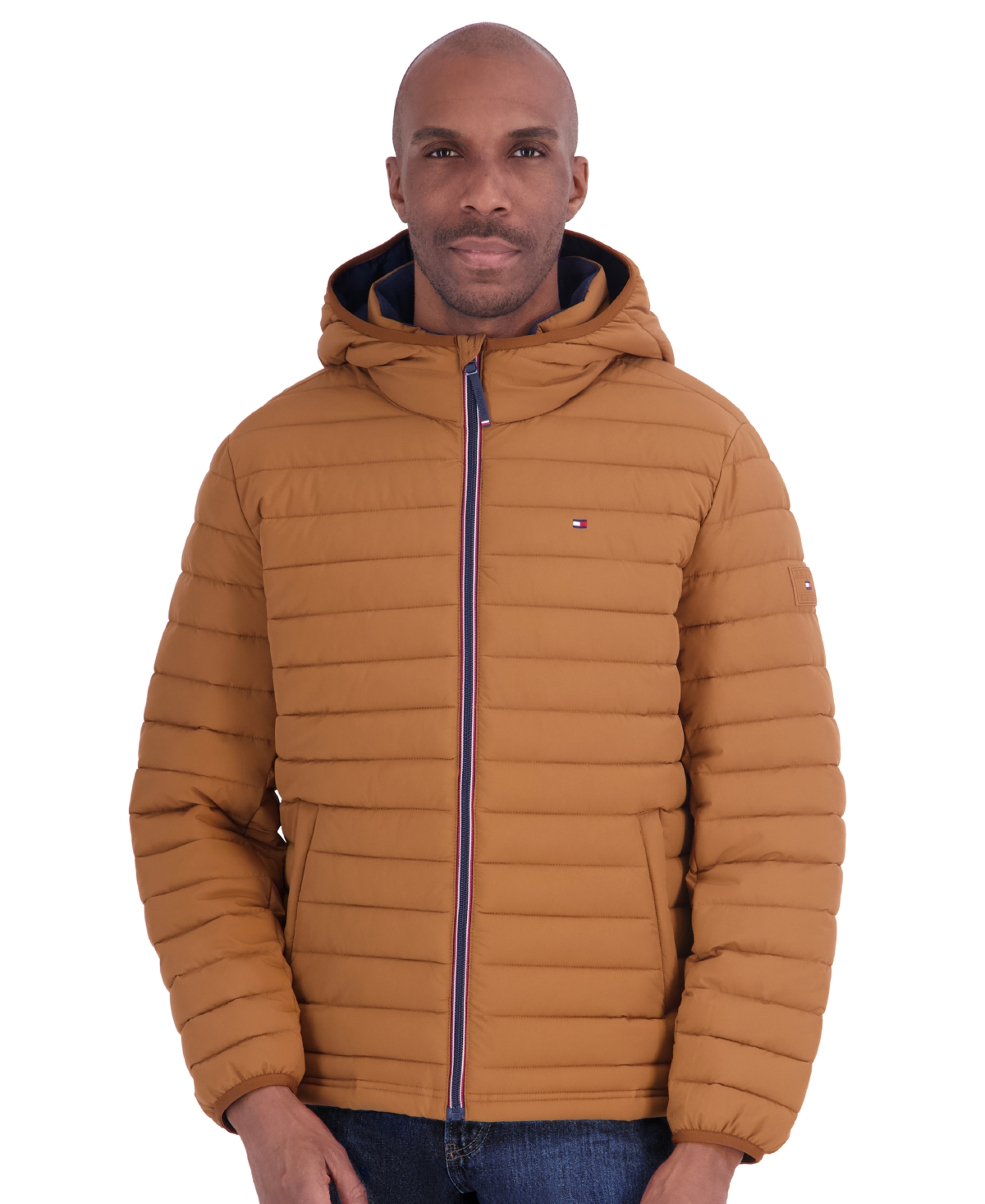 Click here for Tommy Hilfiger Mens Stretch Hooded Packable Jacket... prices