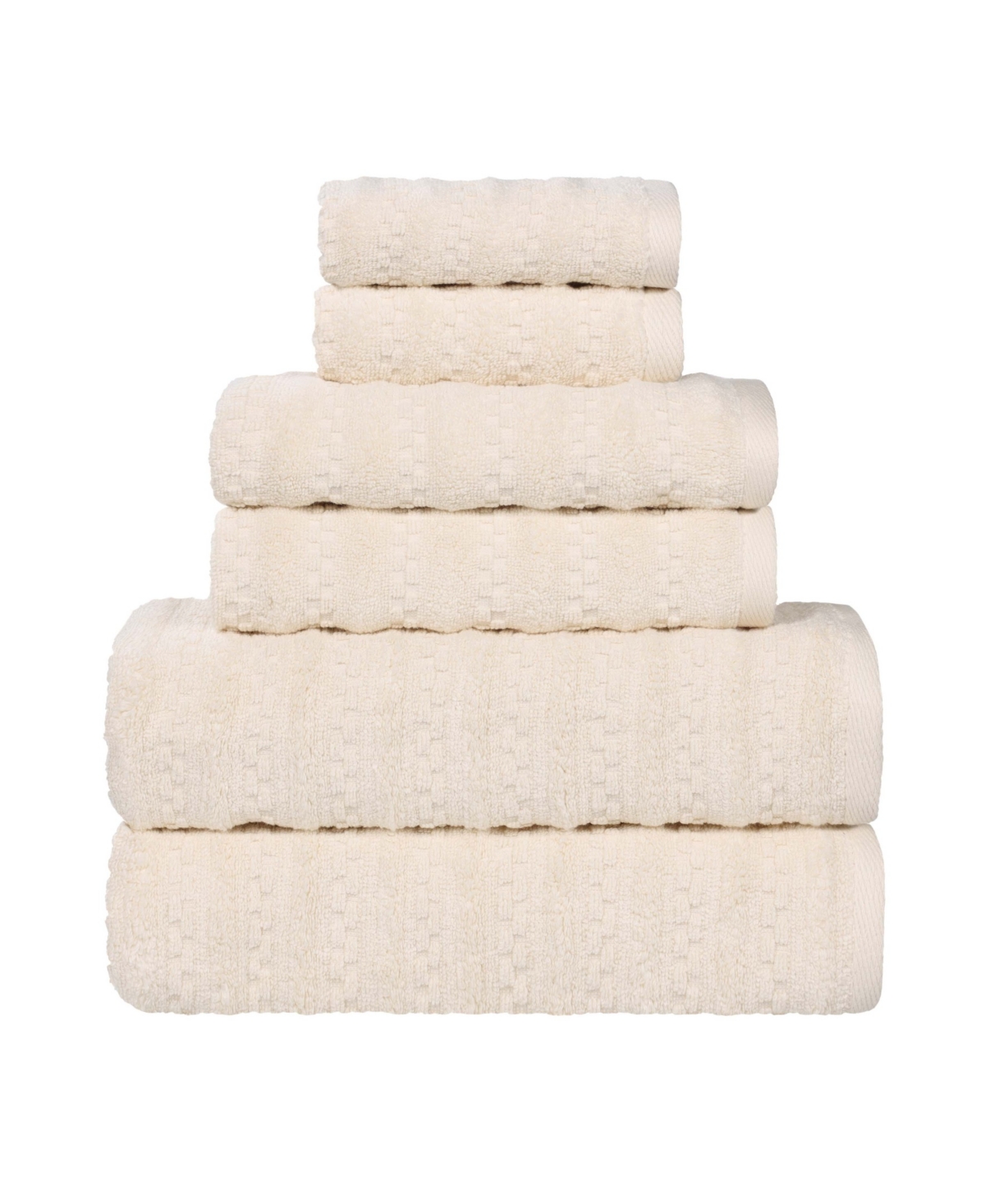 Click here for Superior Zuma Cotton 6-Piece Towel Set - Ivory prices