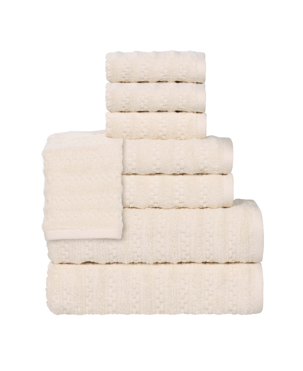 Click here for Superior Zuma Cotton 8-Piece Towel Set - Ivory prices