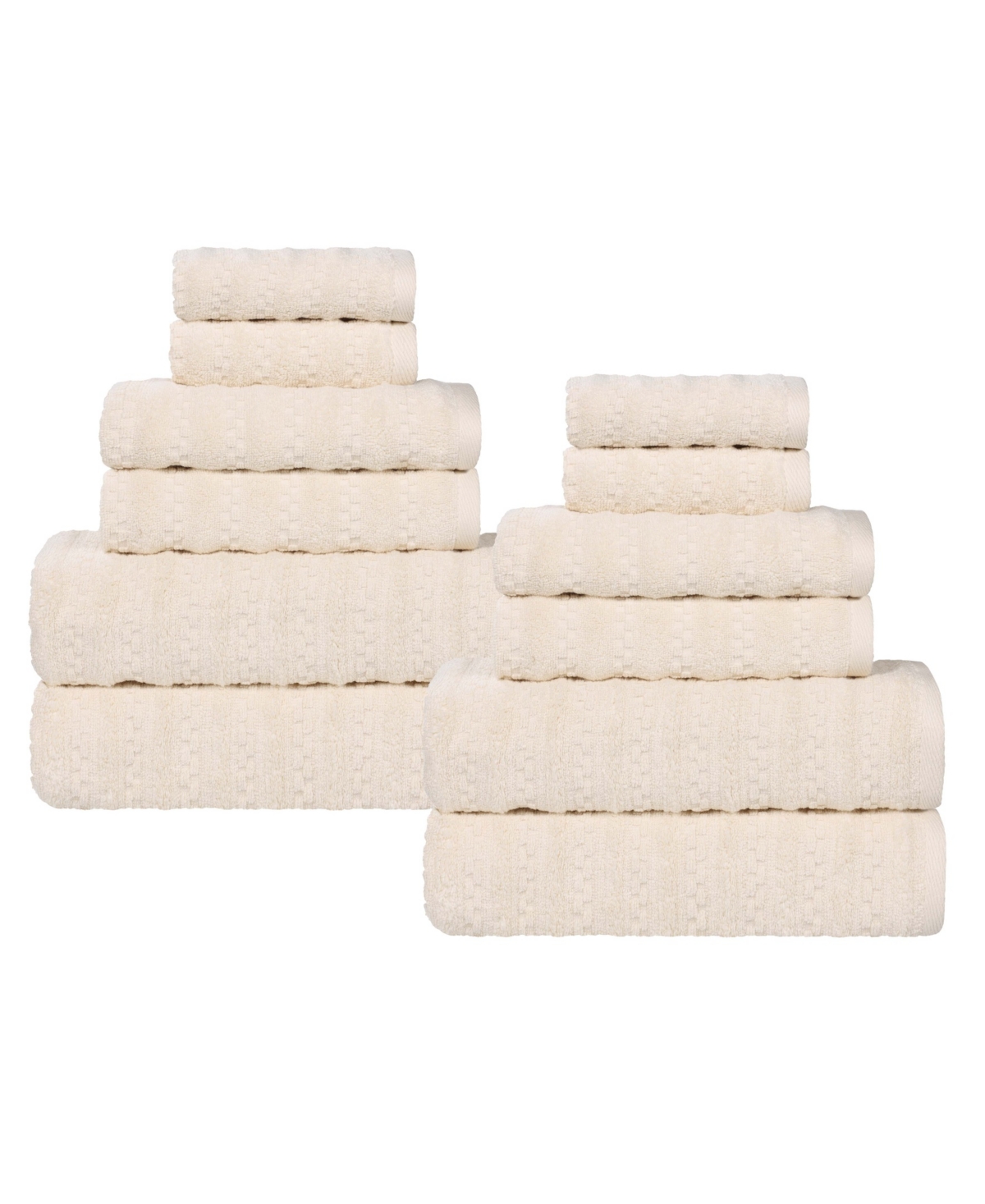 Click here for Superior Zuma Cotton 12-Piece Towel Set - Ivory prices