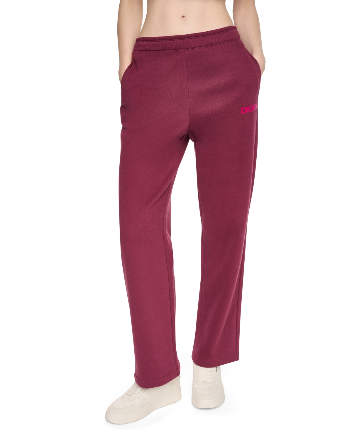 Click here for Dkny Sport Womens High-Rise Wide-Leg Relaxed-Fit S... prices