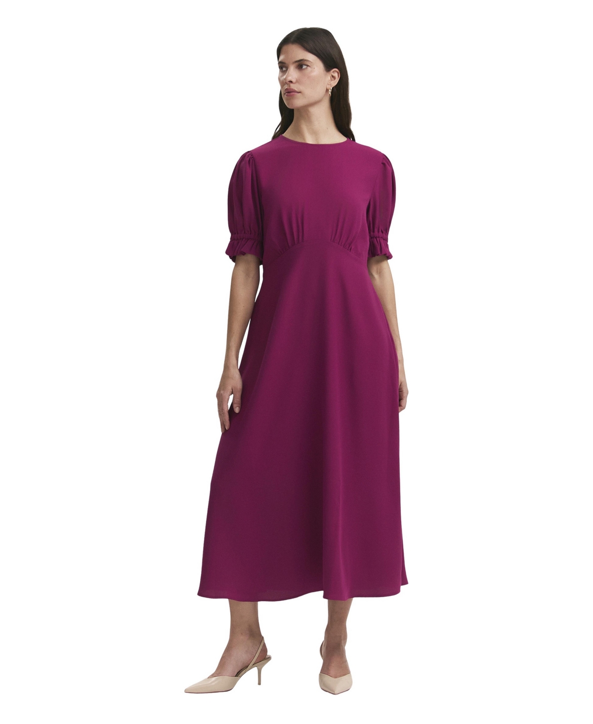 Click here for Finery London Womens Mela Chiffon Midi Tea Dress -... prices