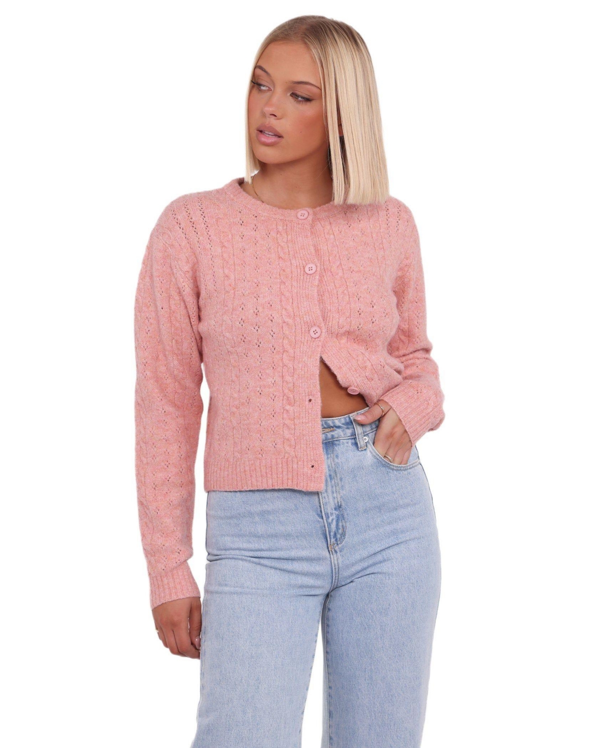 Click here for Petal and Pup Womens Bonnie Cable-Knit Fitted Card... prices